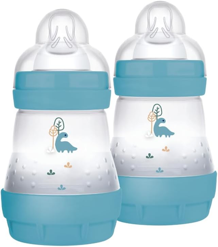 MAM Biberon Easy Start Anticoliche, Set Di 2 Biberon per Bambini Di 0-2 ...