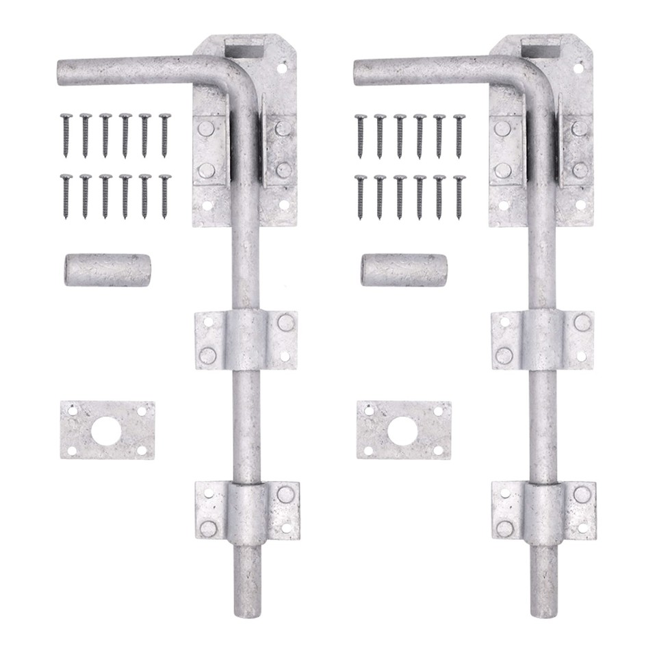 Gate Garage Drop Bolt Heavy Duty 12"/18" Drop Down Bolts - Galvanised ...