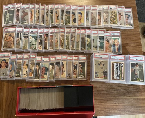 1957 Topps Complete Set EXMT (104 PSA GRADED - 80% FRESH SLABS - TOP ...