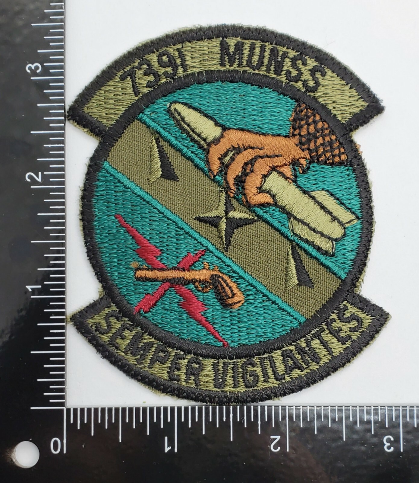 Vintage USAF Patch, 7391st MUNSS, Munitions Support Squadron, Balikesir ...