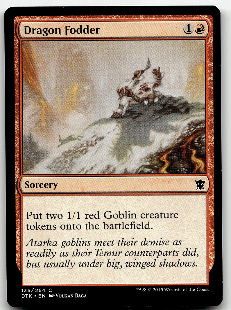 MTG Dragon Fodder Dragons of Tarkir 135/264 Regular Common for sale ...