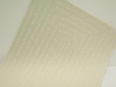 25 x Happy Birthday Printed Vellum Translucent A4 115gsm Paper - JLH124 ...