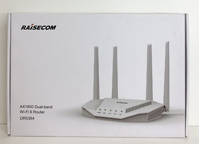 Raisecom AX1800 Dual Band Wi-Fi 6 Router DR5364 | eBay
