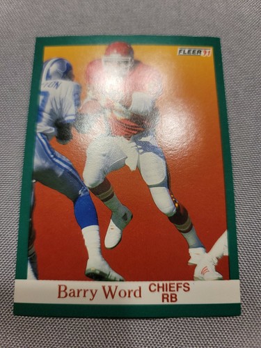 Vintage Football Card, 1991, FLEER, Barry Word # 101 and Keith McCants ...