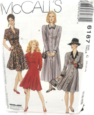 Rare McCall's Pattern #6187 - Dress (Sizes 10, 12 & 14) | eBay
