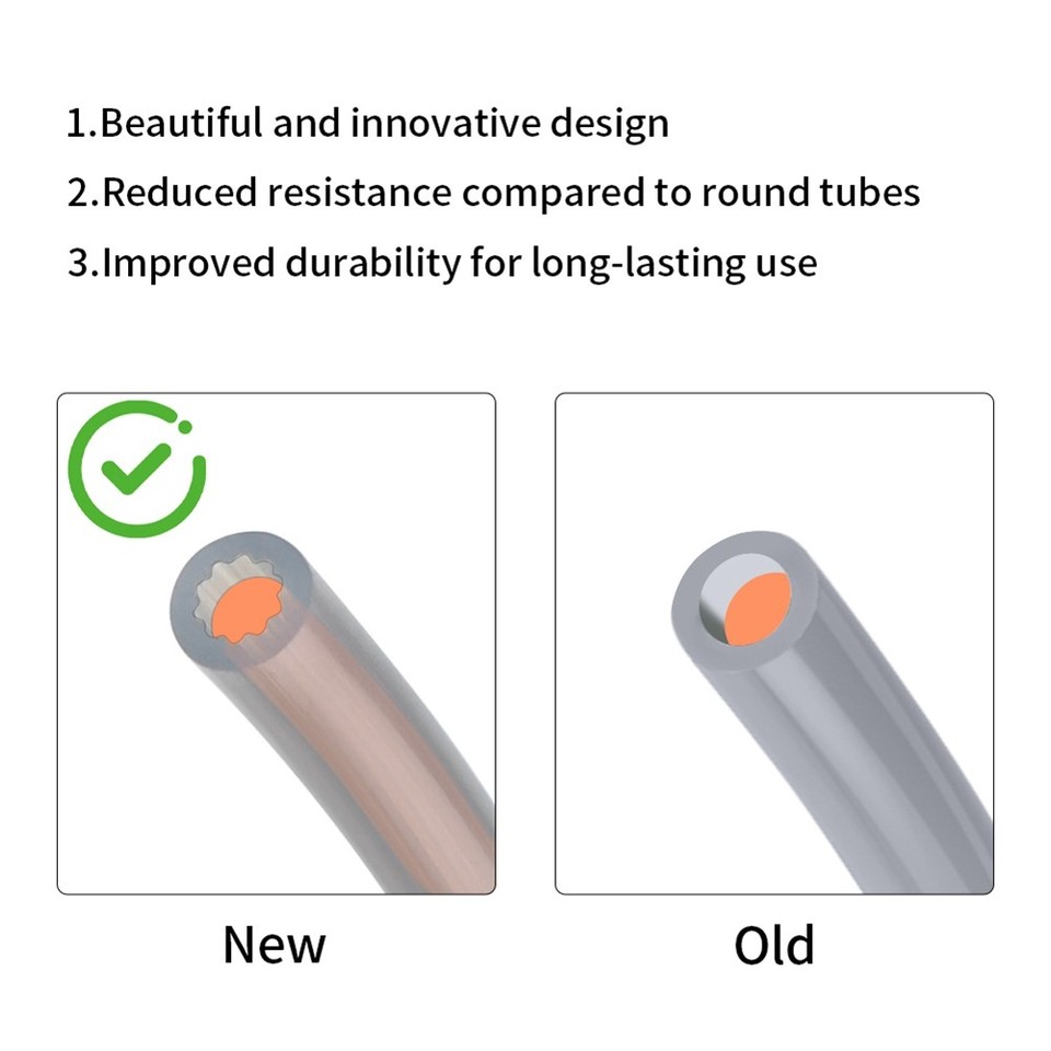 Star Shaped PTFE Tube 4mm OD Low-Resistance High Temperature Resistance ...