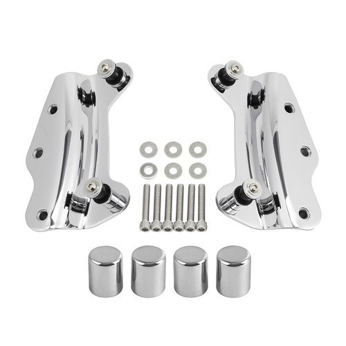 4 Point Docking Hardware Kit Chrome Covers Fit For Harley Touring 2009 ...