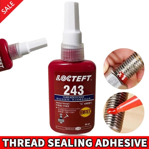 50ML 243 Thread Lock Bolt Lock Tight Medium Strength Fast Fix Screw ...