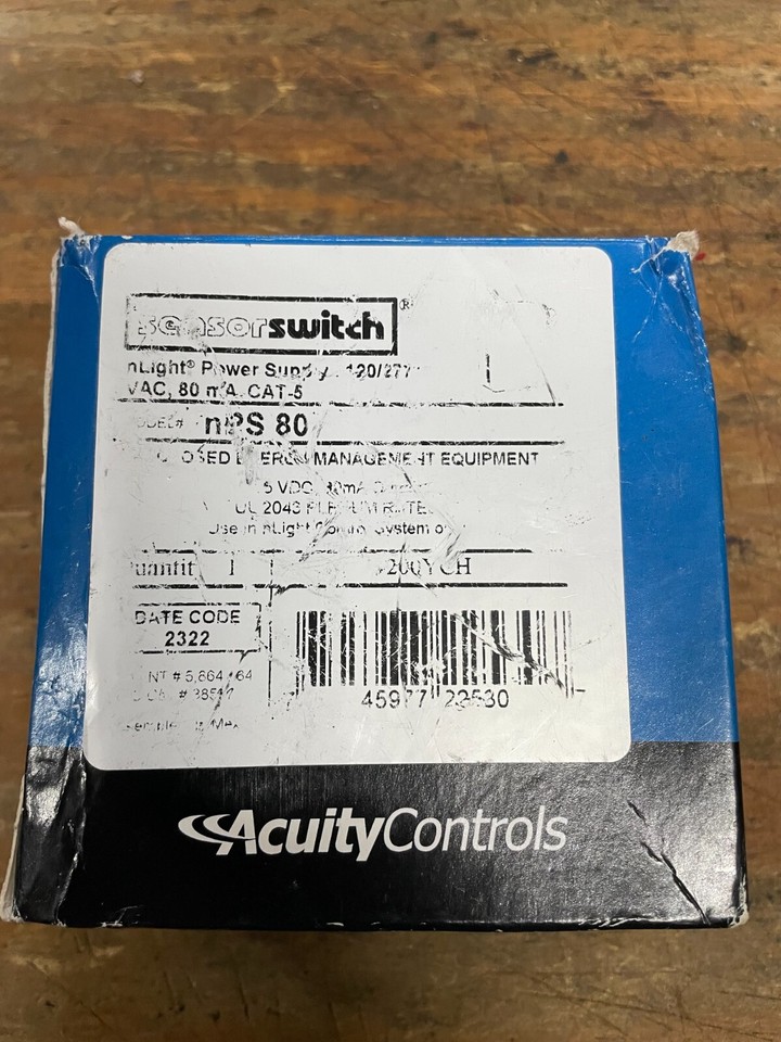 Sensor Switch nLight Acuity Controls NPS 80 NPS80 nLight Power Supply ...