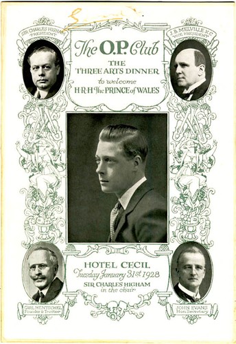 KING EDWARD VIII - MENU SIGNED 01/31/1928 | eBay