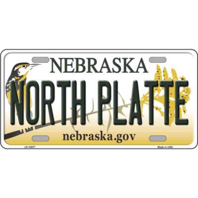 North Platte Nebraska Metal Novelty License Plate Tag LP-10577 | eBay
