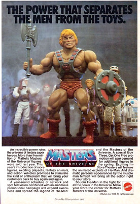 Vintage Toys He Man Ad Reproduction Framing Print Advertising 17x12 | eBay