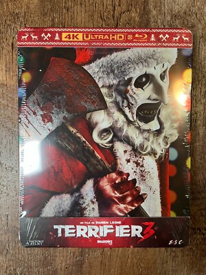 Terrifier 3 w. Steelbook (4K UHD + Blu-ray, EU Import, Region Free ...