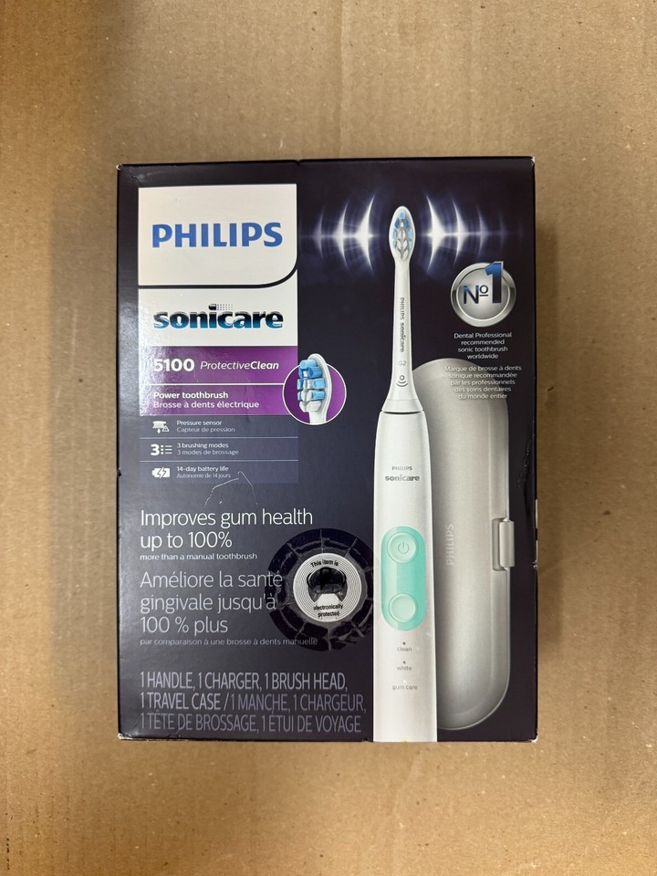 Philips Sonicare Protective Clean 5100 Rechargeable Electric Toothbrush ...