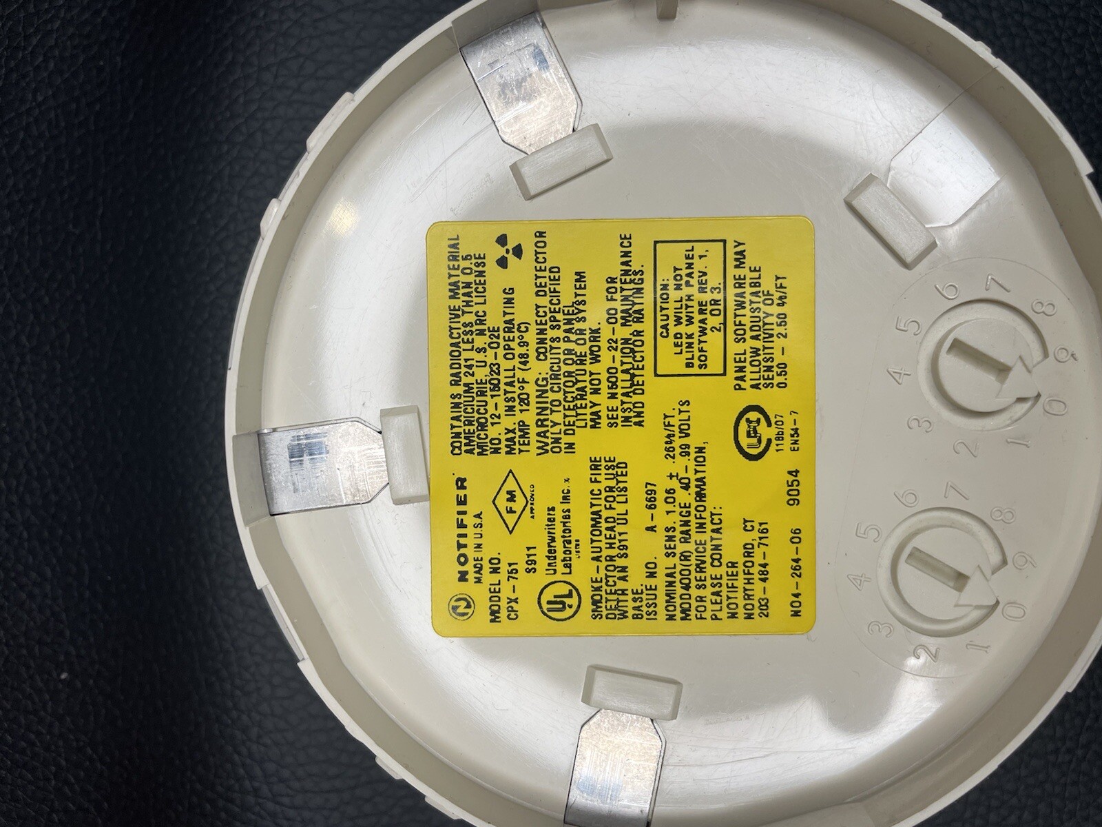 NOTIFIER CPX-751 SMOKE DETECTOR | eBay