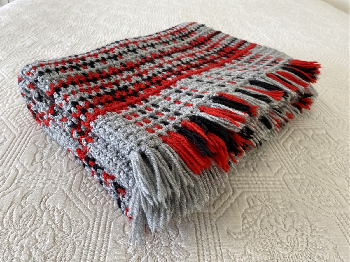 Crochet Tartan Blanket Pattern