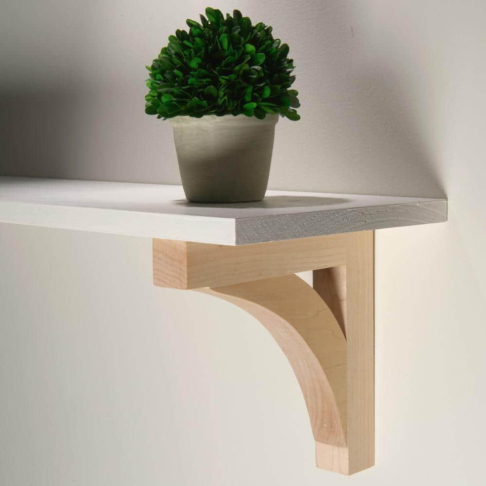 Waddell Project Board Wood Poplar 48x6x1 S4S Unfinished DIY Shelving ...