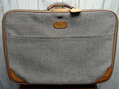HARTMANN WINGS Tweed Belting Leather Suitcase Travel Luggage Vintage | eBay