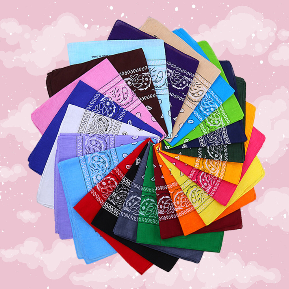 16 Pcs Dance Headscarf Mens Headbands Handkerchiefs for Women Scarfs | eBay