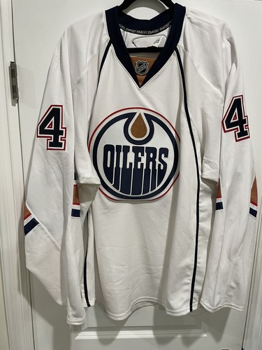 AUTHENTIC Reebok Edmonton Oilers Taylor Hall Home White Vintage Jersey ...