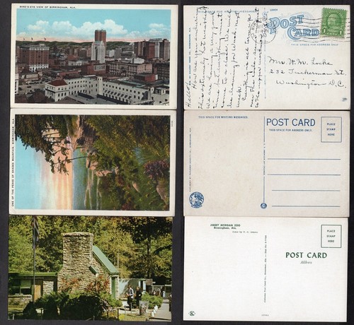 3 Old Alabama Postcards - Ref #at6090 | eBay