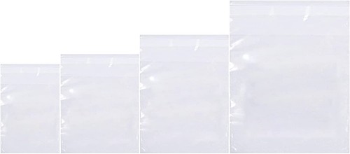 Clear Poly Bag Combo Pack - 6x9", 8x10", 9x12", 11x14" (100 Each ...
