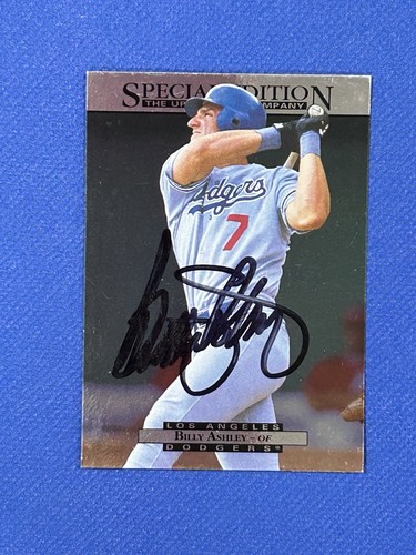 1995 Upper Deck Special Edition Billy Ashley #169 Signed Autograph Auto ...