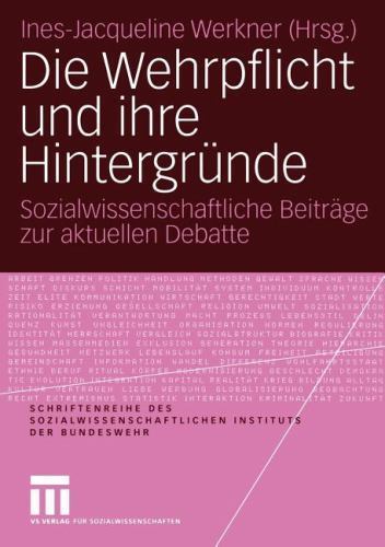 Schriftenreihe Des Sozialwissenschaftlichen Instituts Der Bundeswehr ...