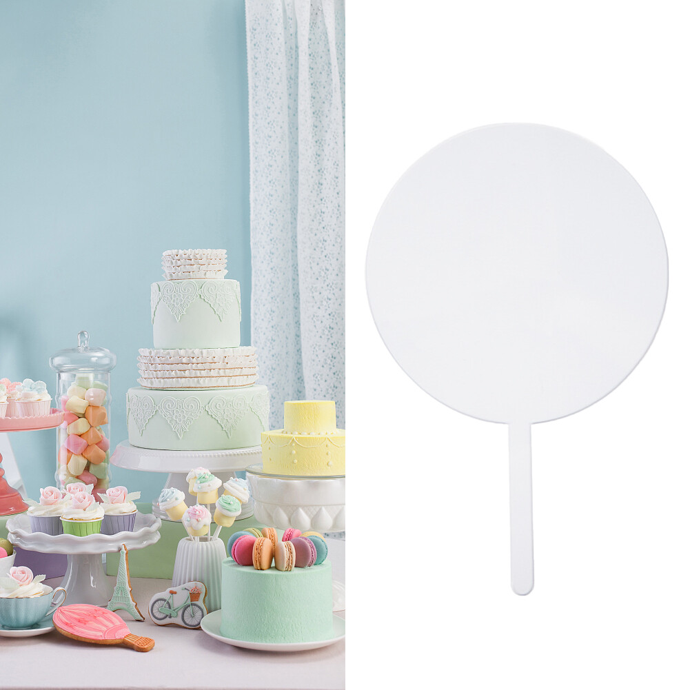 Cupcake Circle Wedding For Birthday Party Decor Blank Acrylic Cake ...