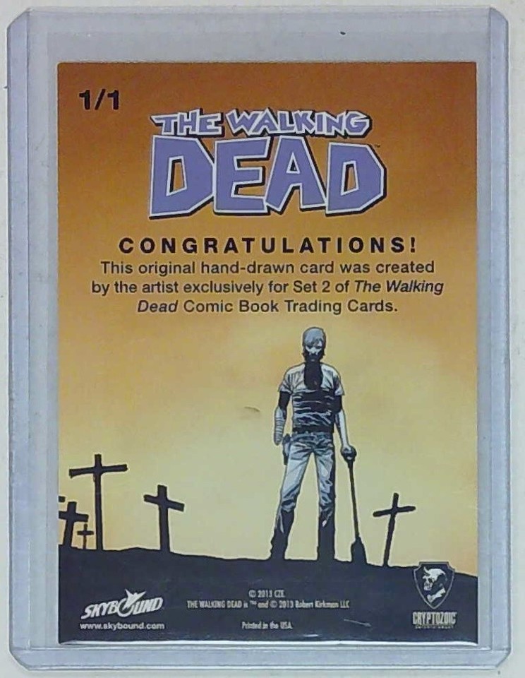 WALKING DEAD COMIC SKETCH CARD SET 2: ARTIST CHRIS CHUCKRY CC04 | eBay