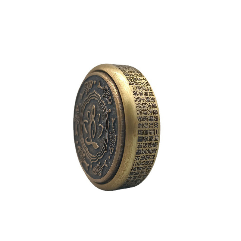 EDC Zen Buddha Fidget Spinner Retro Brass Hand Spinner Decompression ...