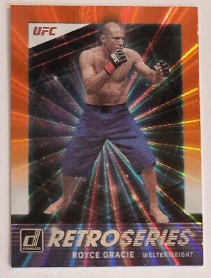 2022 Panini Donruss UFC Orange Laser Retro Series Royce Gracie ...