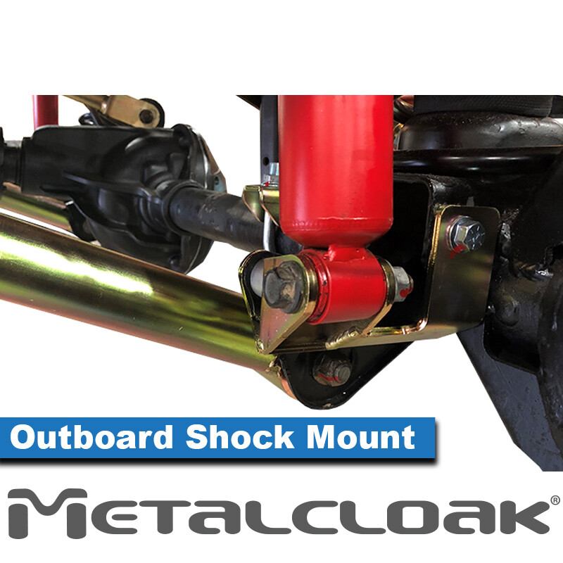 Metalcloak Lower Front Outboard Shock Mount Spacer, Relocation Kit for ...