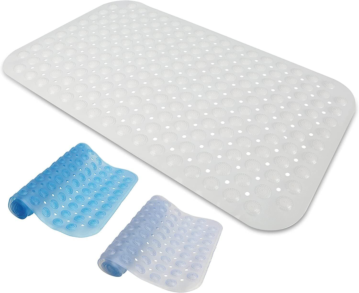 Rectangular Bath Mat Non-Slip Bathtub Mats For Inside Bath Suction Cup ...