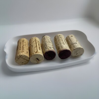 Natural Used Wine Corks Pack of 5- Solid Cork Crafts- Hill Family ...
