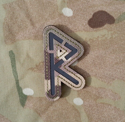 Raido Rune Journey Camo IR Styled Patch - Runic Sigil Viking Germanic ...