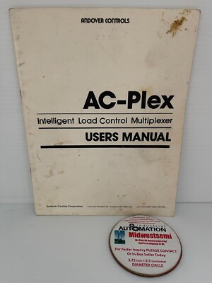 ANDOVER CONTROLS AC-PLEX INTELLIGENT LOAD CONTROL MULTIPLEXER USER ...