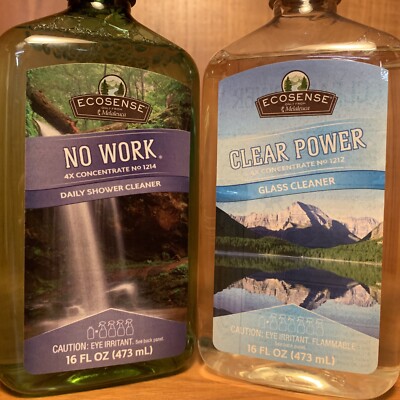 Melaleuca Ecosense NO WORK Shower Cleaner & CLEAR POWER Glass Cleaner ...