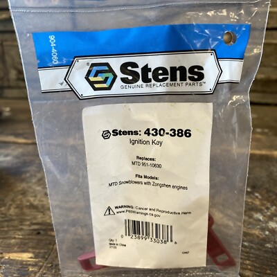 Stens Genuine OEM Replacement Ignition Key 430-386 MTD 951-10630 ...