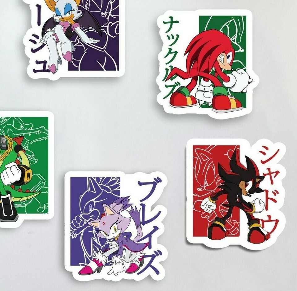 Sonic and friends: Sticker Set | eBay