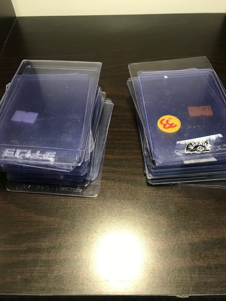 +50 Hard Sleeves Trading Cards Protectors Collectors Lot | eBay