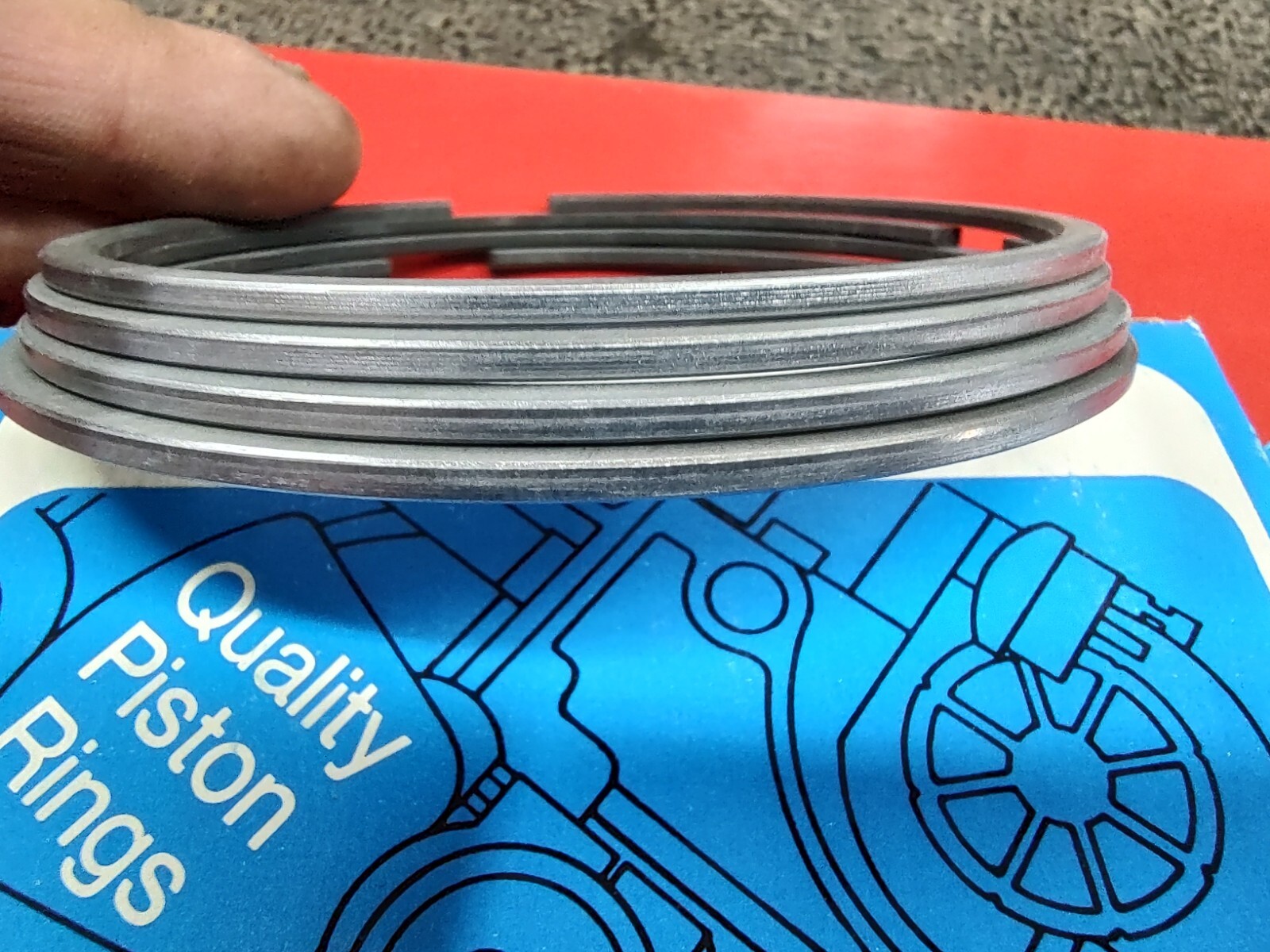 NOS Sealed Power chrome piston ring set 9325KX STD Continental F135 ...