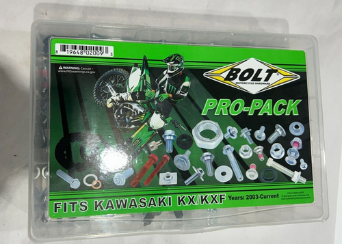 Bolt Kawasaki KX KXF Pro-Pack Metric Factory Kit Set Bolts Nuts Washers ...