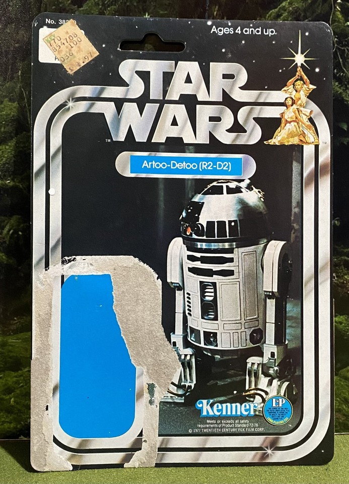 Vintage Kenner 1977 STAR WARS R2-D2 Card Back 12 D Cardback 12D 32 ...