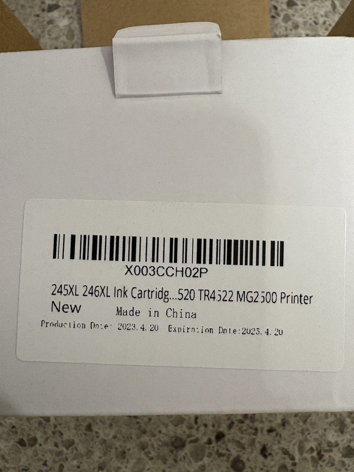 Five Canon Pixma PG-245X Black and PG-246 XL Compatible Color Ink ...