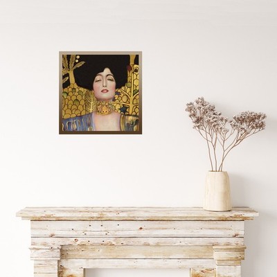Art Nouveau Face Of Judith By Klimt Antique Image 8x8 Canvas Tile Print ...