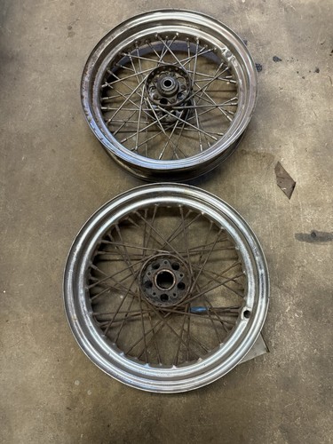 Harley Panhead 16” Wheels 40 Spoke Wheels | eBay
