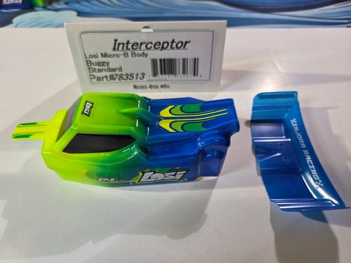 New LOSI Micro-B Raw Speed Interceptor custom painted body w/ wing | eBay