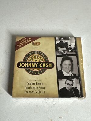 Johnny Cash The Sun Records Years Exclusive 3 CD Box Set Cracker Barrel ...