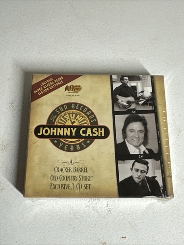 Johnny Cash Sun Records Years 3 CD Boxed Set Factory 1955 1958 for sale ...